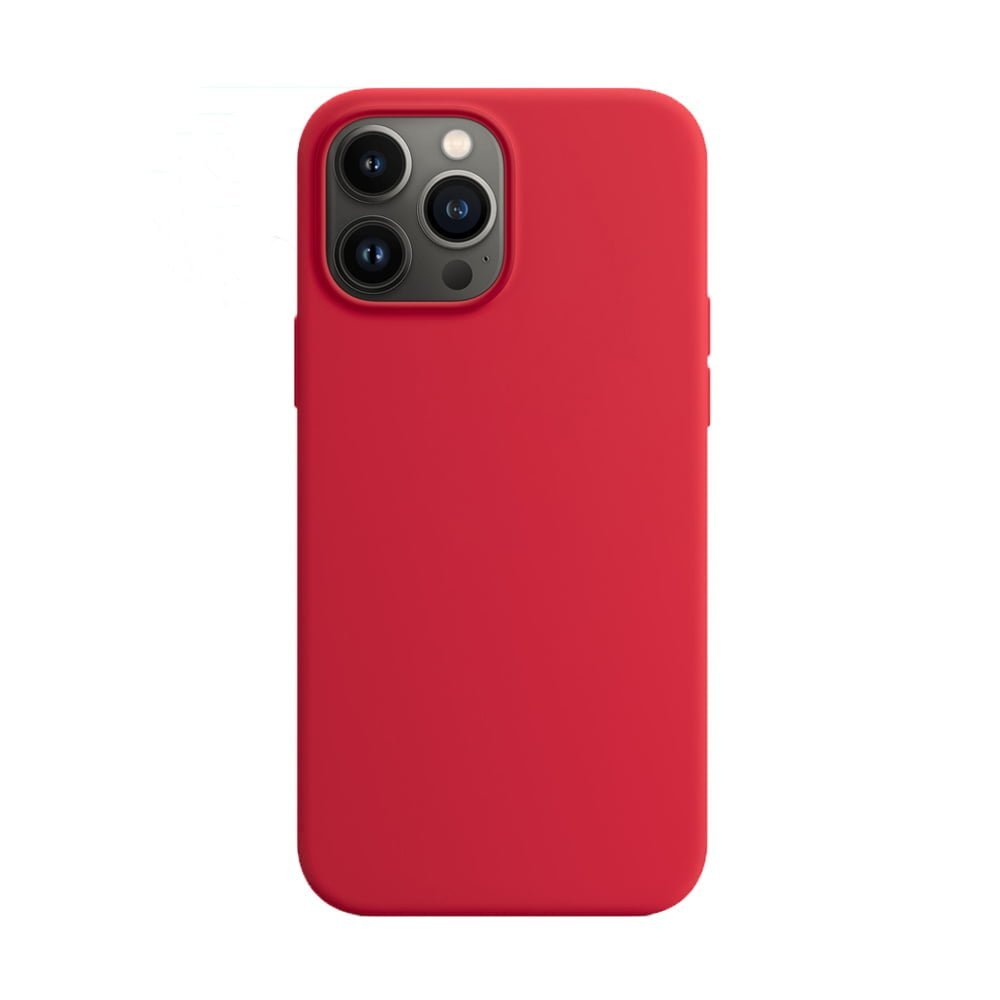 Silicon.Apple Logo Case For Iphone 13 Pro – Red – CELLFASHIONUSA